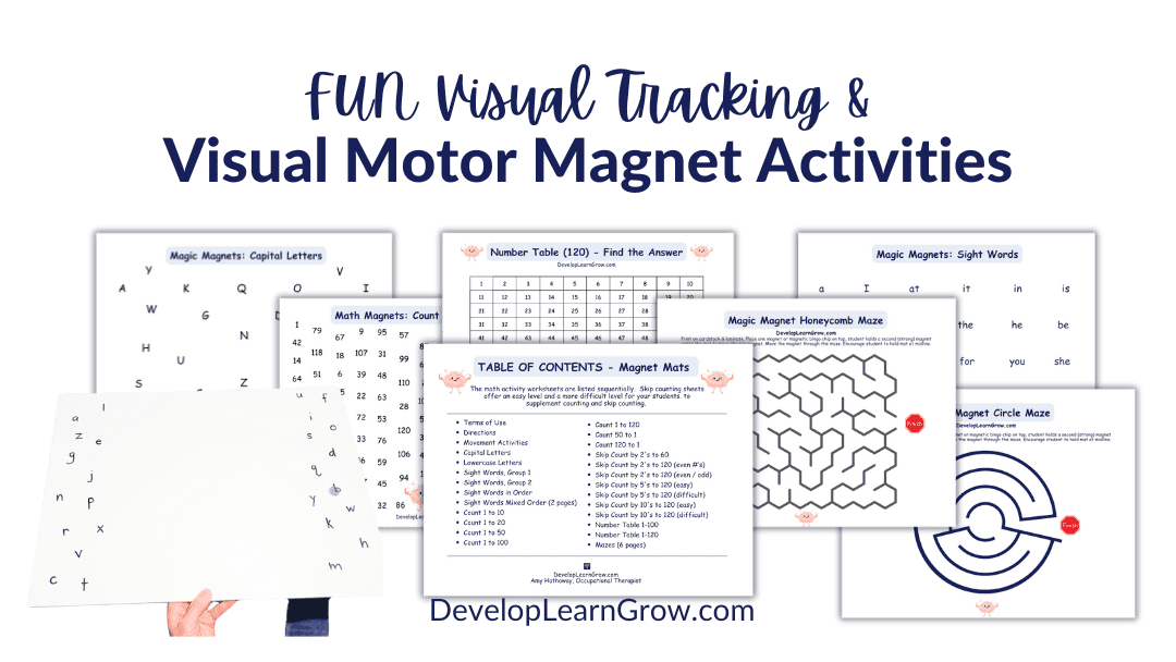 An Easy Visual Motor Activity for Kids Using Magnets - DEVELOP LEARN GROW